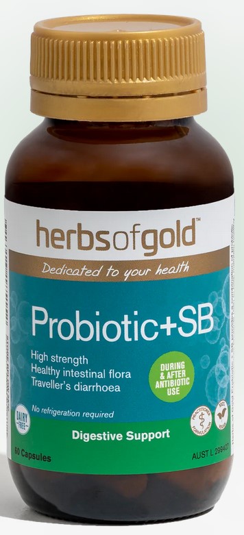 Herbs of Gold Probiotic +SB (60 Capsules)